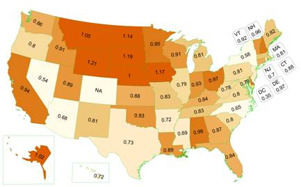 Geography of Car Thefts in the United States - Geography Realm