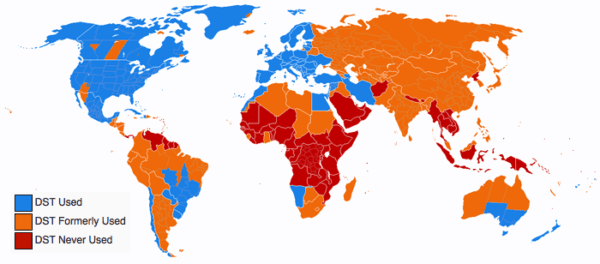 Geography of Daylight Saving Time - Geography Realm