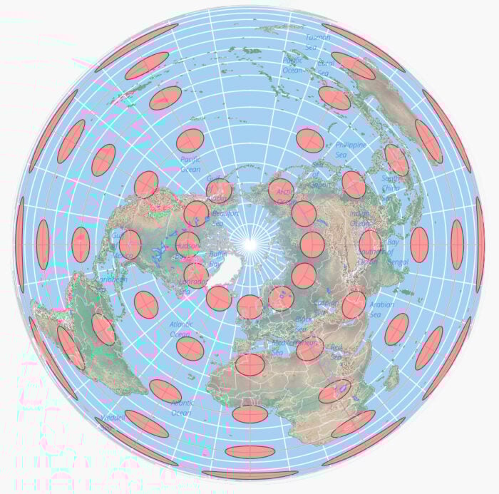 Tissot's Indicatrix: Measuring Distortion in Map Projections ...