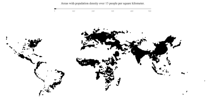 Maps that put a Twist on Global Population - Geography Realm
