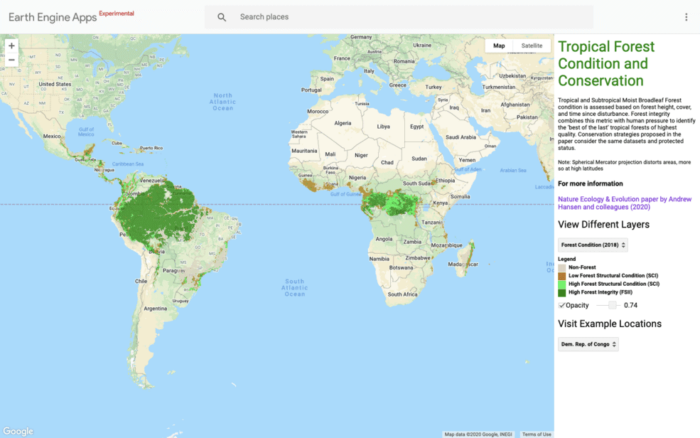 Mapping Tropical Forest Quality from Satellite Data - Geography Realm