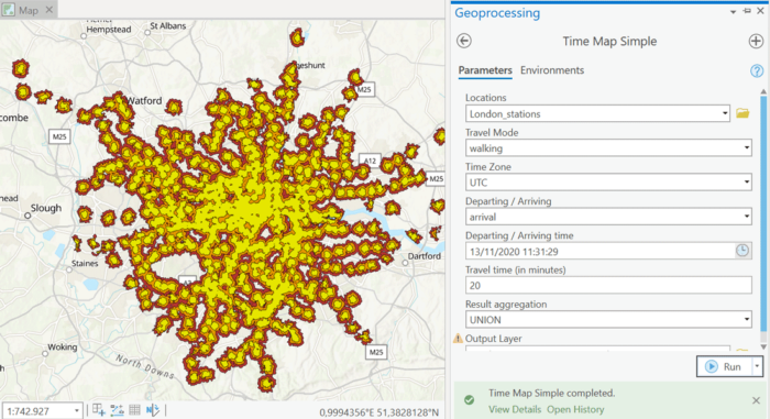How to Create Public Transport Isochrones in ArcGIS Pro - Geography Realm