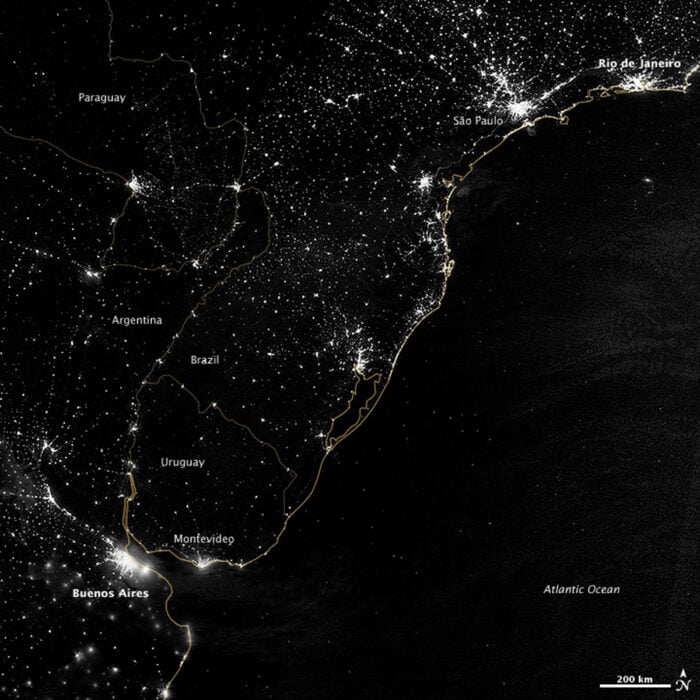Earth at Night - Geography Realm