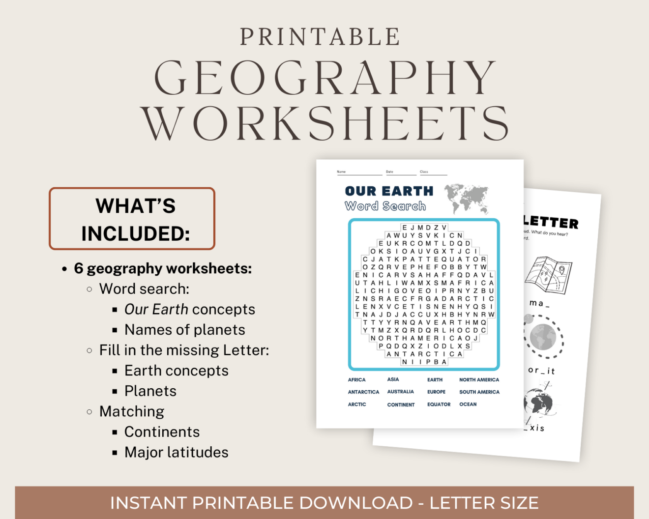 Geography Printables - Geography Realm
